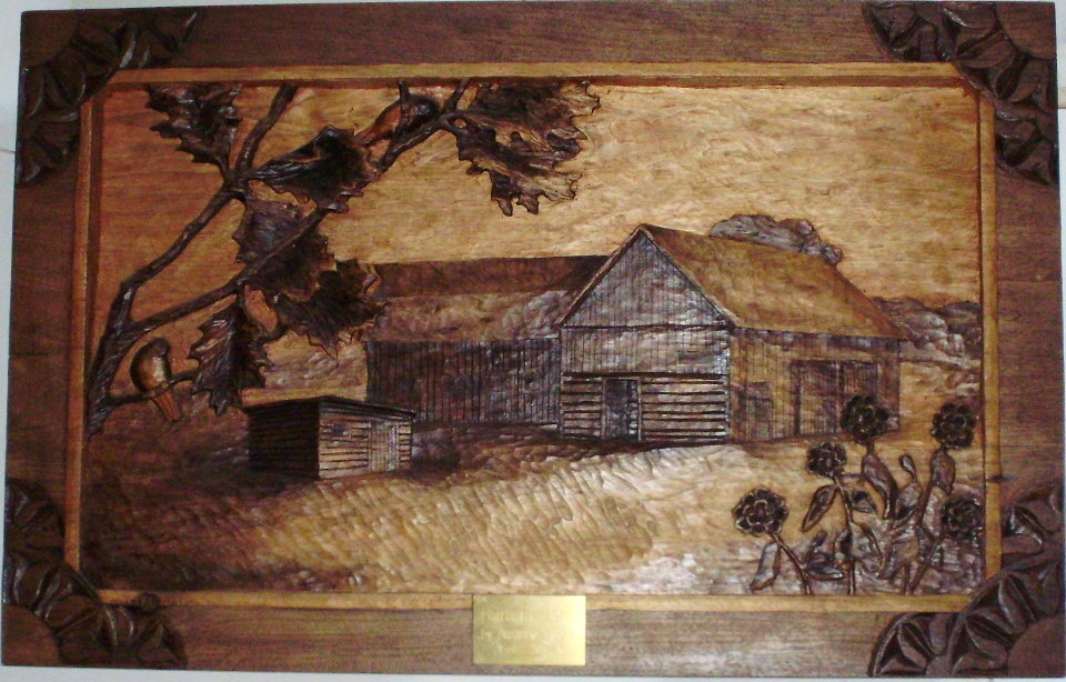 Wood Carvings Baraga Barn Hand Carved Buildings | Wood Carvings | Hand ...