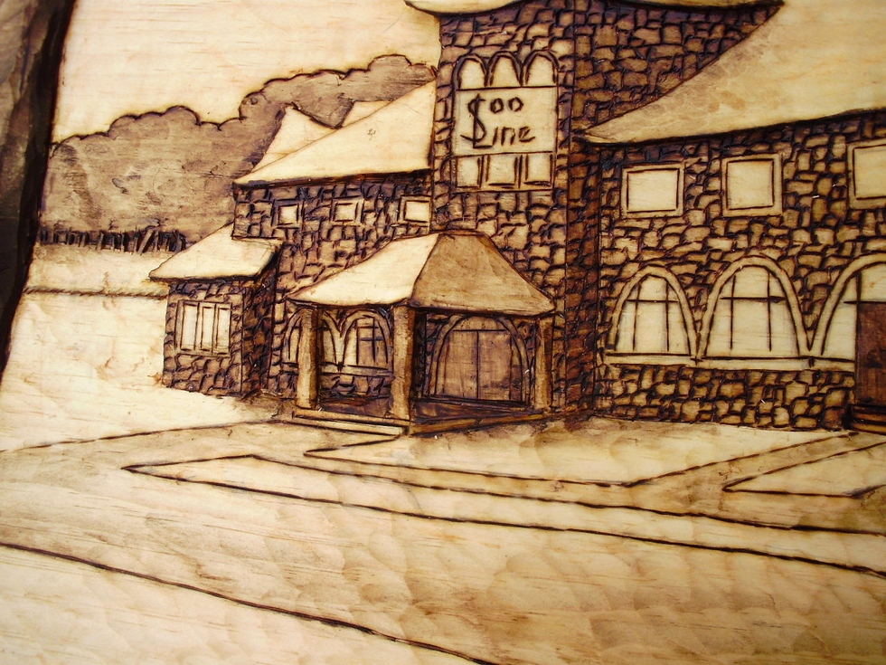 Wood Carvings Old Soo Line Depot Wood Carving Hand Carved Buildings ...