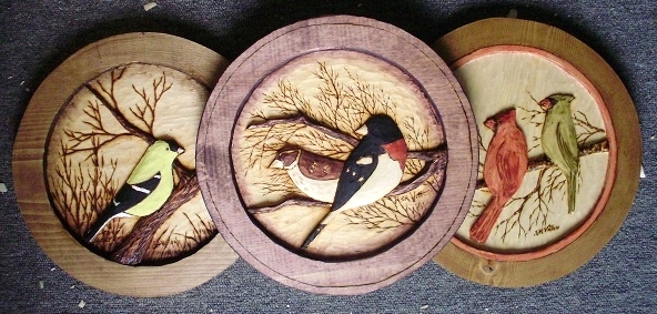Wood Carvings Look Through Our Sample Song Bird Medallions under More ...
