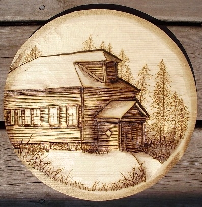 Wood Carvings Relief Carving of the Old Town Hall circa 1913 Hand ...